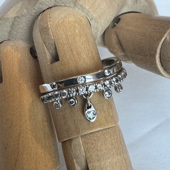 Pandora | Jewelry | Pandora Chandelier Swirling Droplets Rings Retired ...